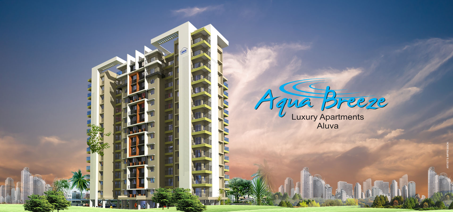 Aqua Breeze Apartments - 2, 3 BHK Apartments in Aluva